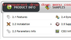 Smooth Dropline Menu Css3 Template